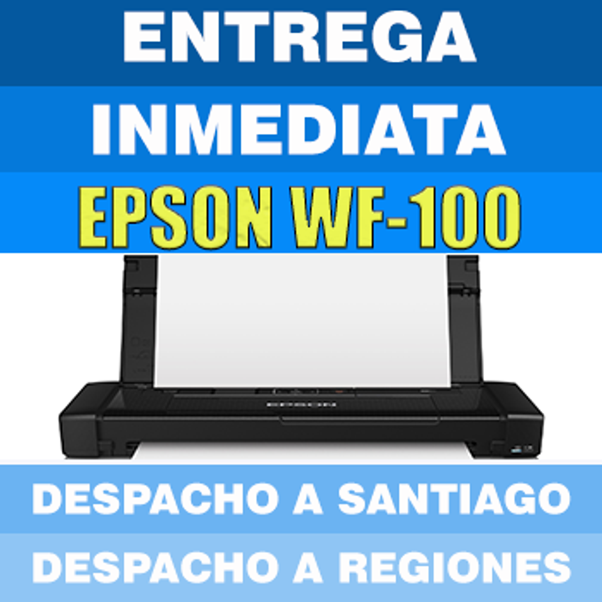 Impresora Portátil Epson WorkForce WF-100 WiFi USB Batería R