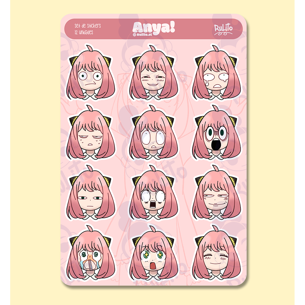 Set stickers - Anya