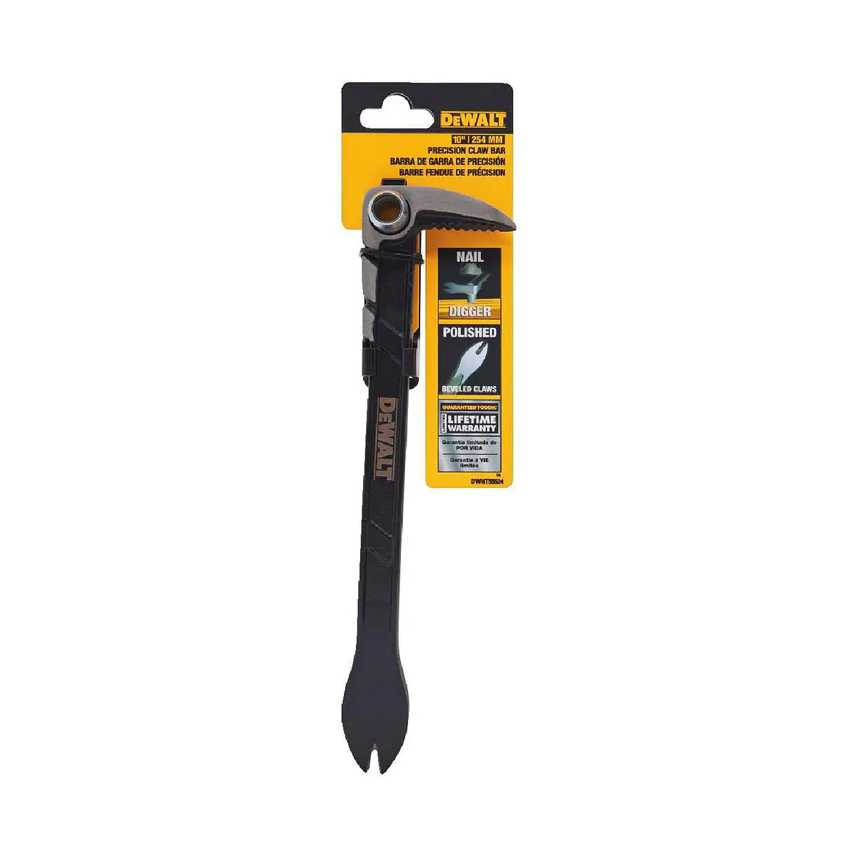 Palanca Saca Clavos Carpintero 10 Pulgadas Dewalt DWHT55524 | Tus ...