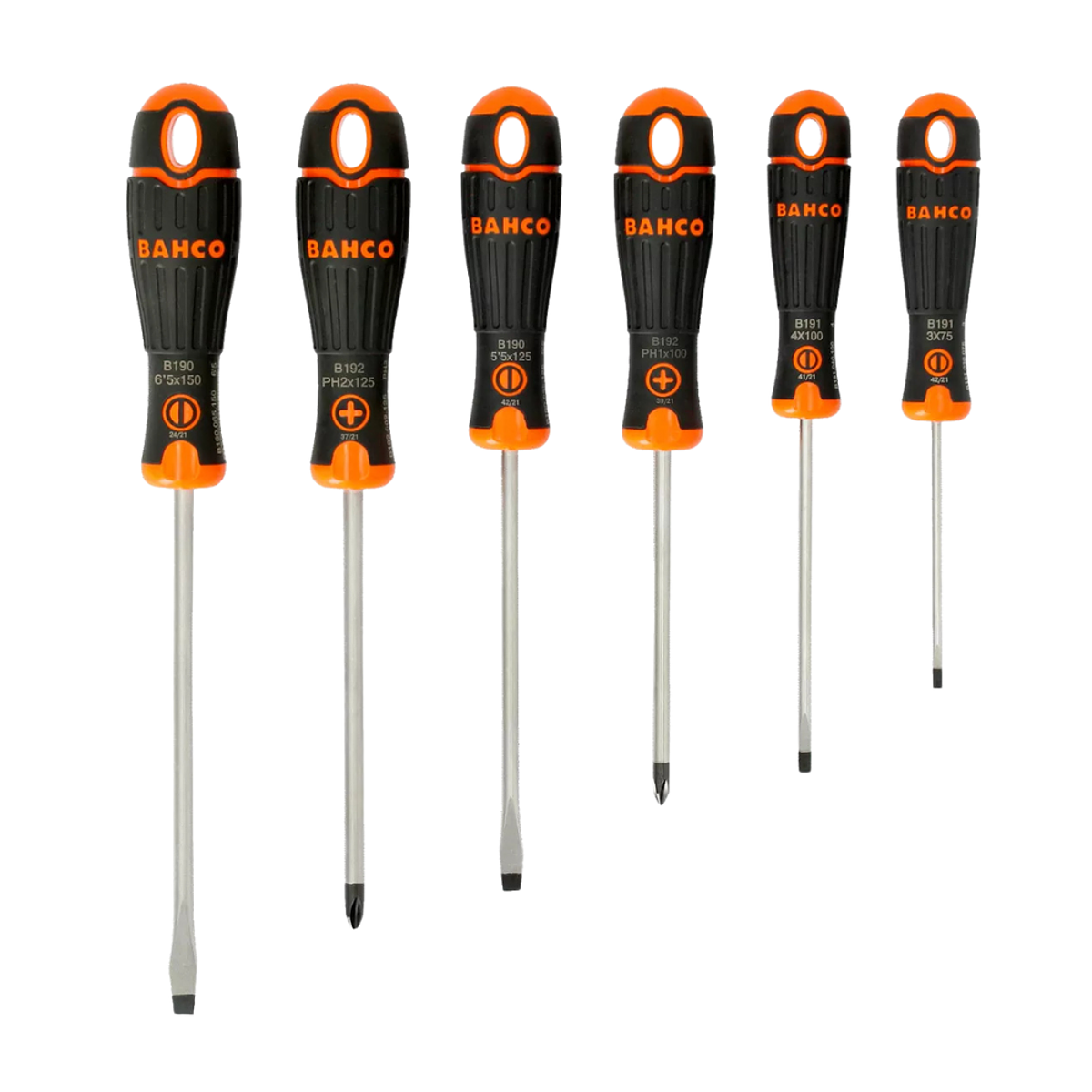 Juego Destornilladores mango de goma Fit B219.006 Bahco | Tus Herramientas