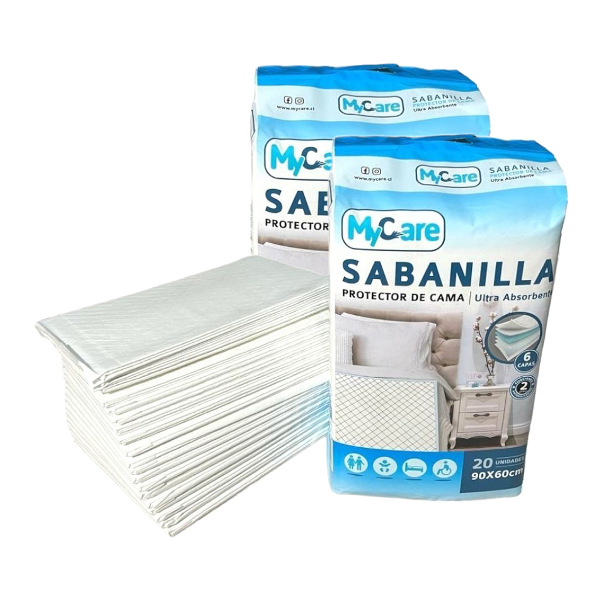 40 Sabanillas Adulto MyCare - 90x60 cm
