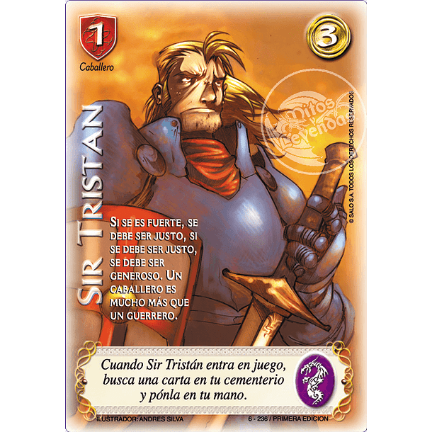 Sir Tristán (Reeditado - Real) single primer bloque myl