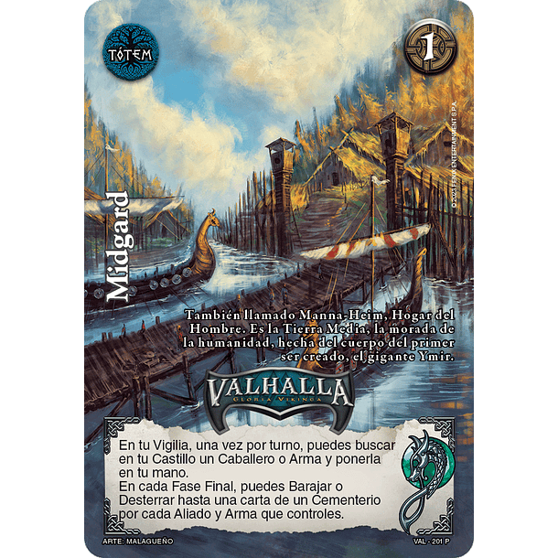 Midgard (Logo Valhalla) (Valhalla) single primera era - M...