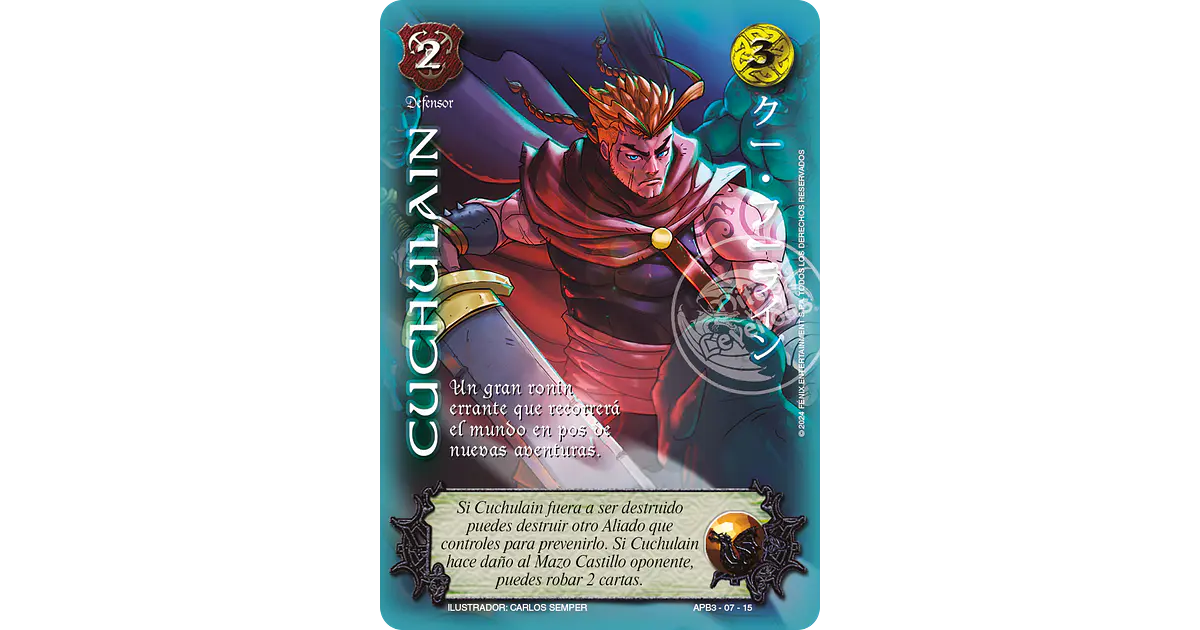 Cuchulain (Shogun Tres) - singles primer bloque - Mitos y...