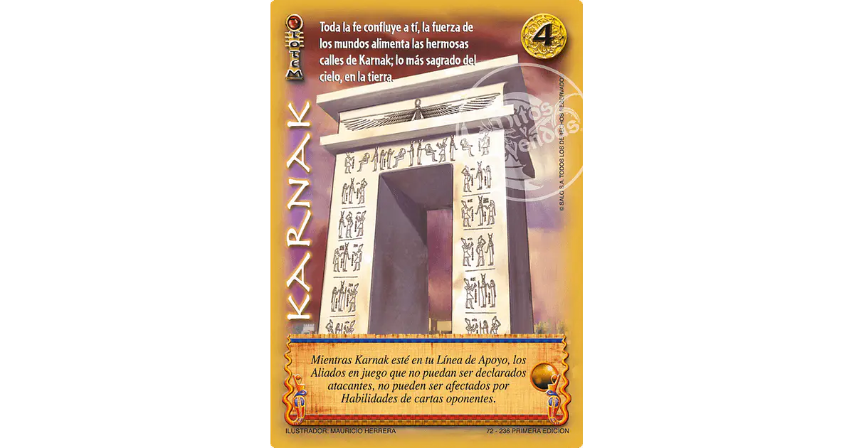 Karnak - Singles Primer Bloque - Mitos y Leyendas