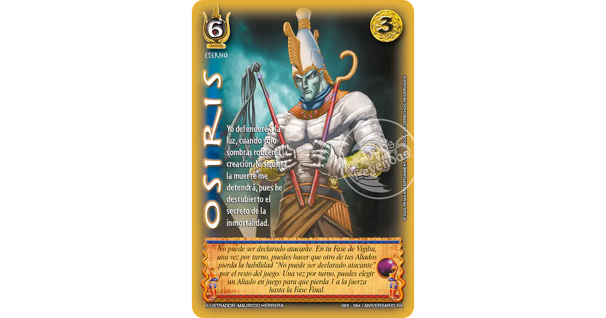 Osiris (Rework) (Aniversario de Ra - VC Foil) - Singles P...