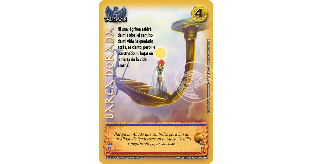 Barca dorada (Aniversario de Ra - VC Foil) - Singles Prim...