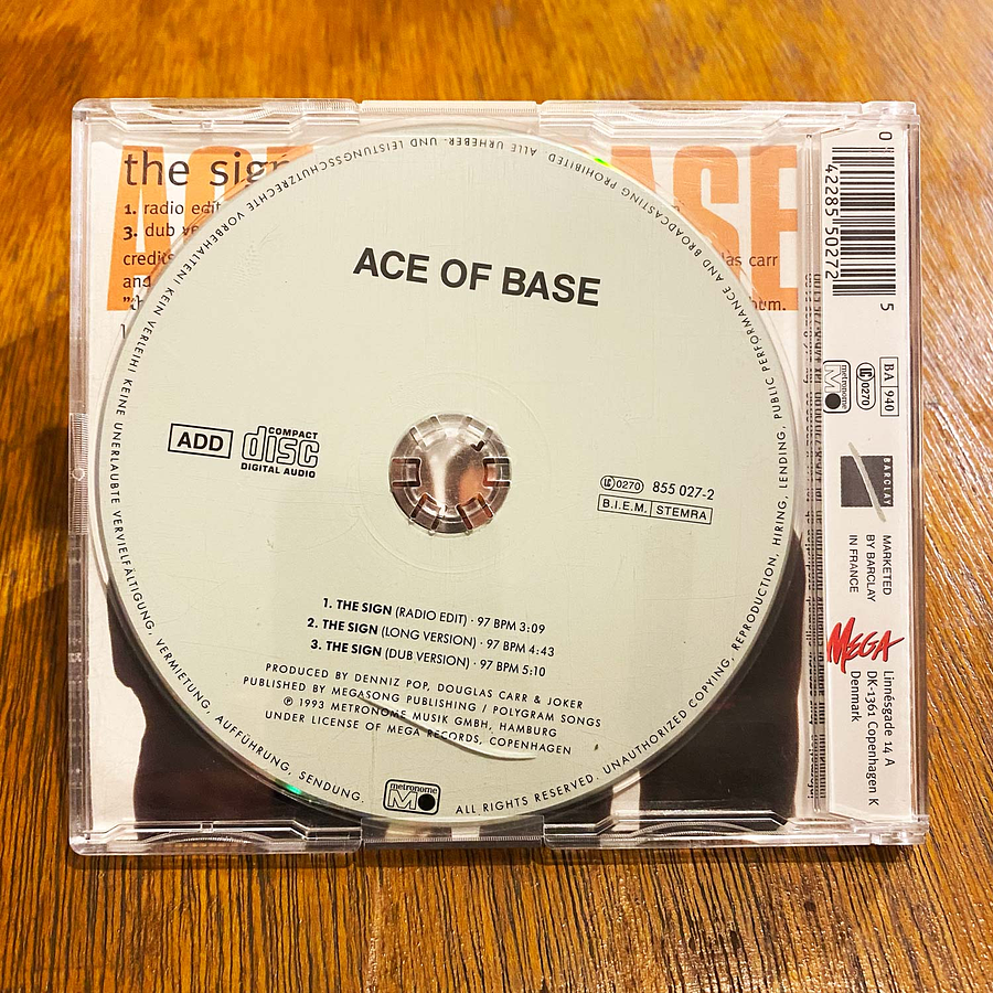 Ace Of Base - The Sign - Single