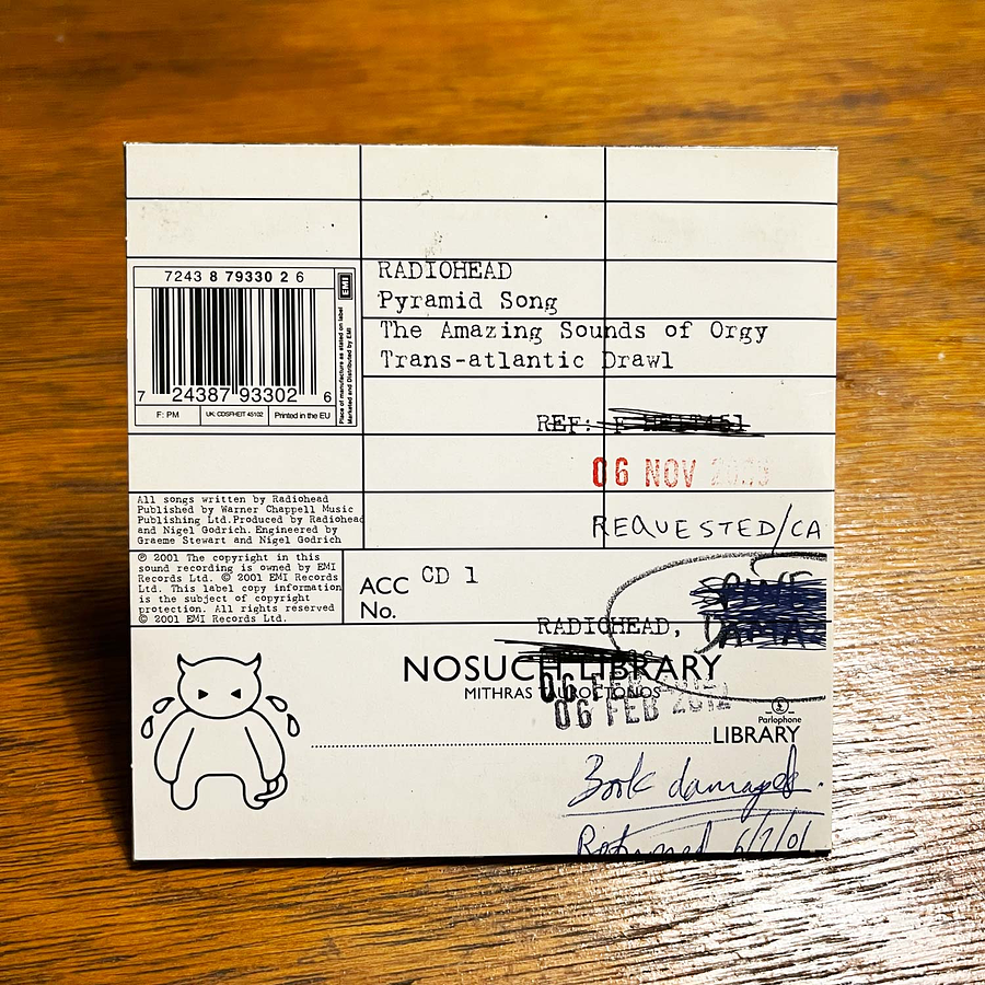 Radiohead - Pyramid Song (CD1)