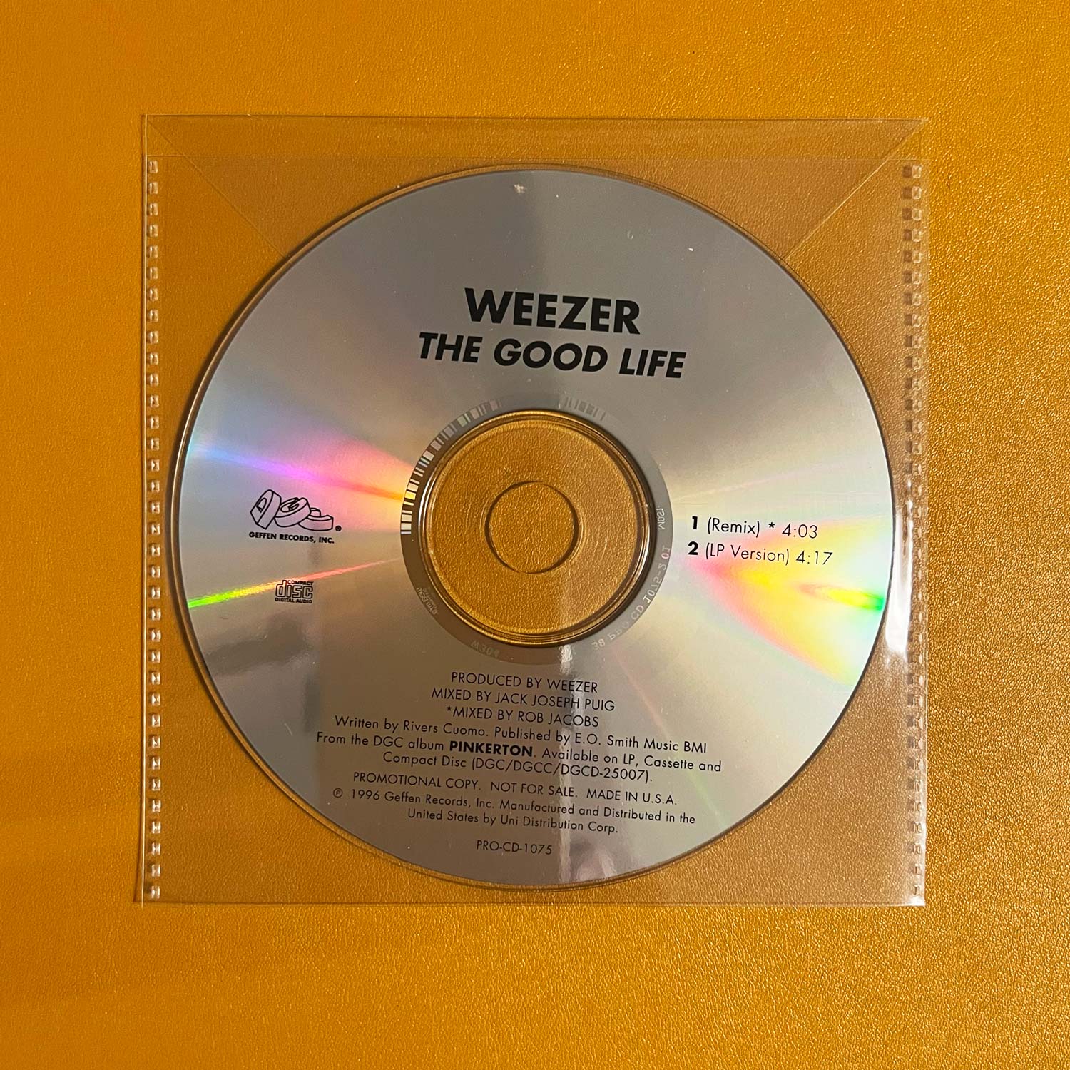 Weezer - The Good Life - Single (CDR)