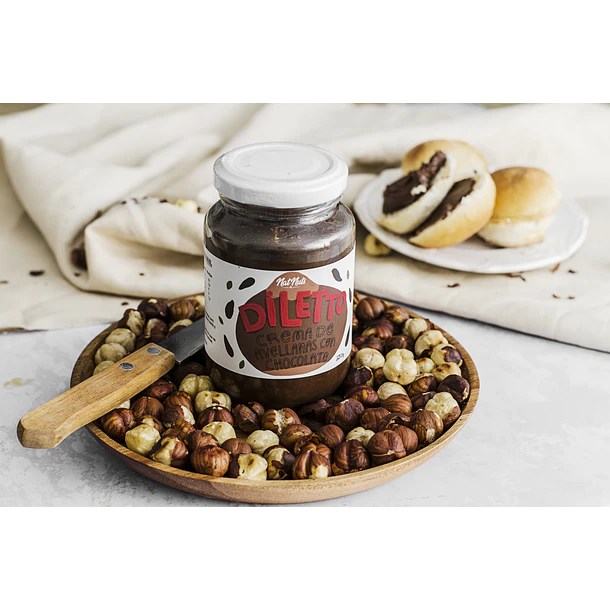 Crema de avellanas con chocolate sin azúcar