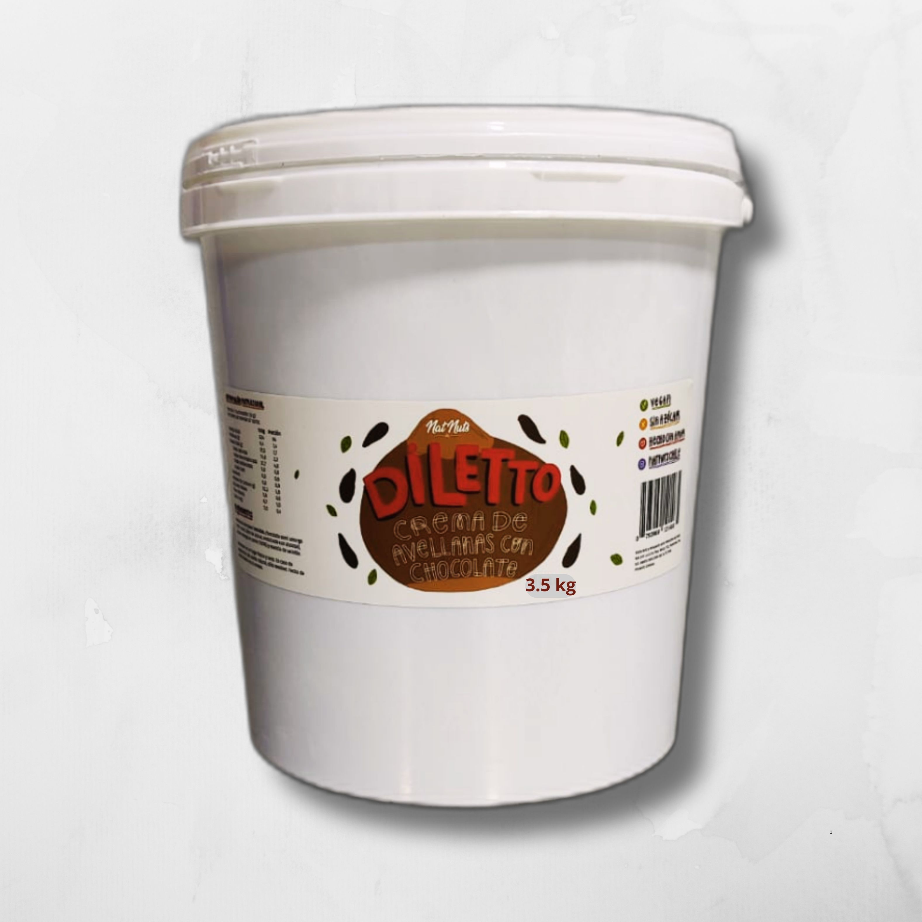 Crema de Avellanas con Chocolate - Diletto 3,5 kg