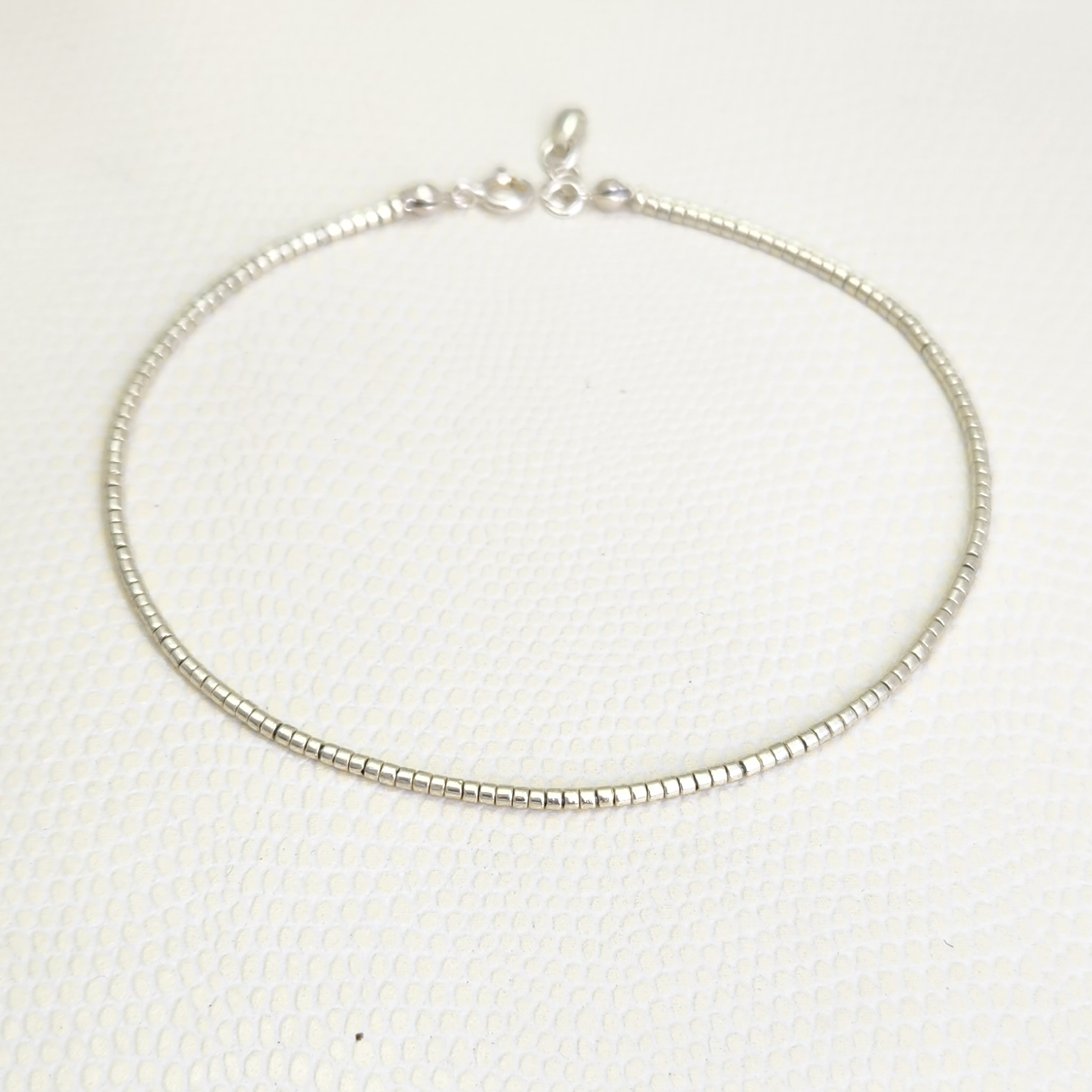 Tobillera Simple Plateada