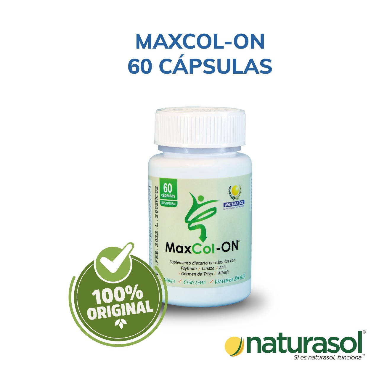 Maxcol-On-Forte X 120 Cáps Naturasol