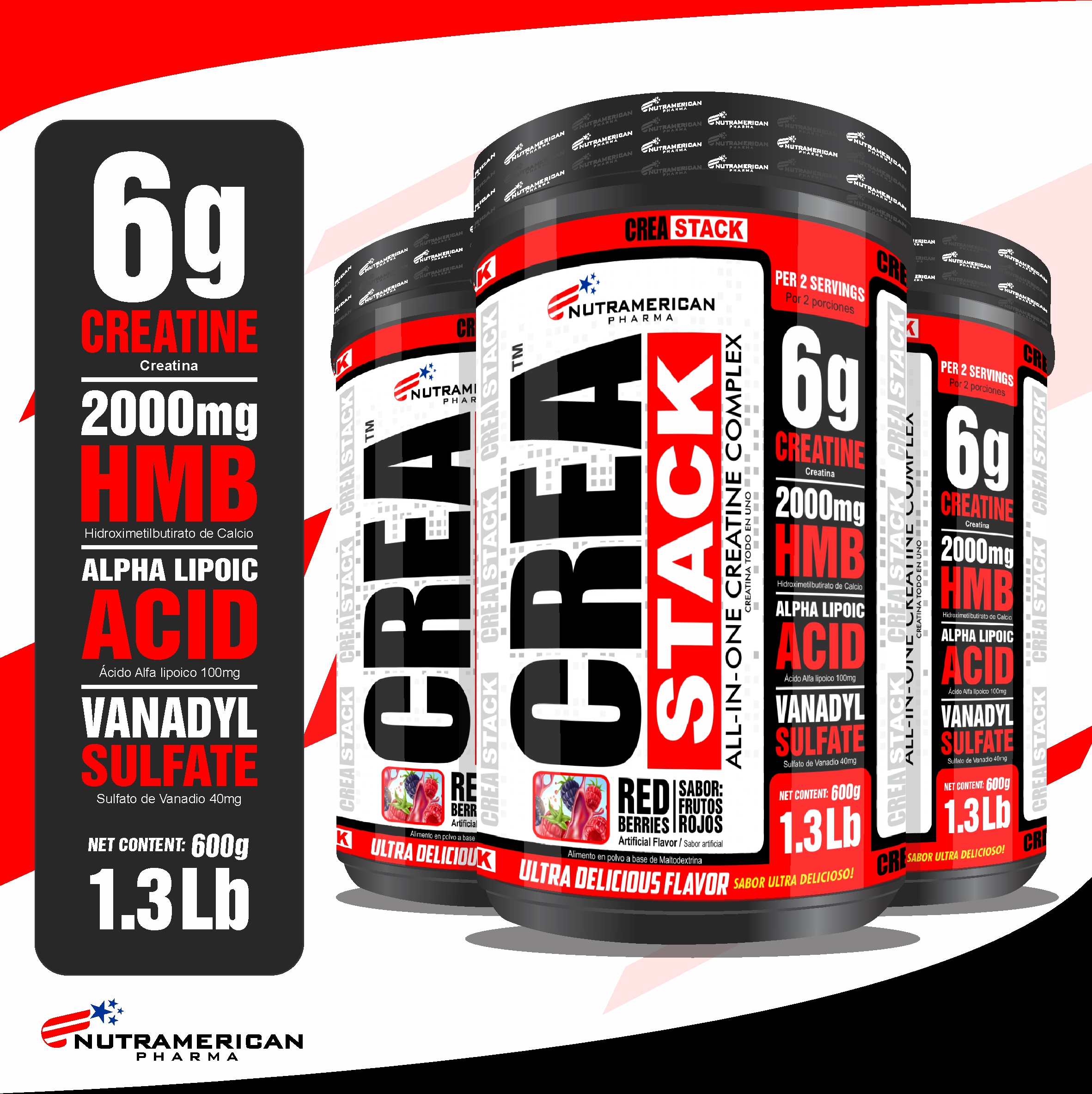 Crea Stack x 600 gr Elite Nutritión