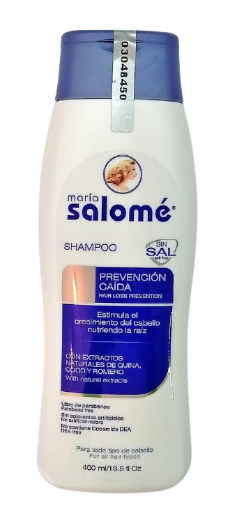 Shampoo Tradicional sin sal X 400 ml María Salomé