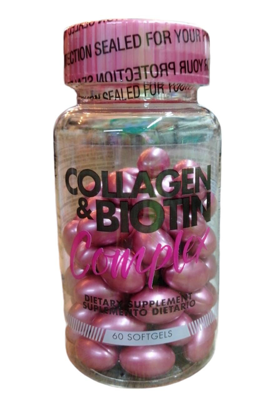 Collagen y Biotin Complex X 60 Softgels Healthy America