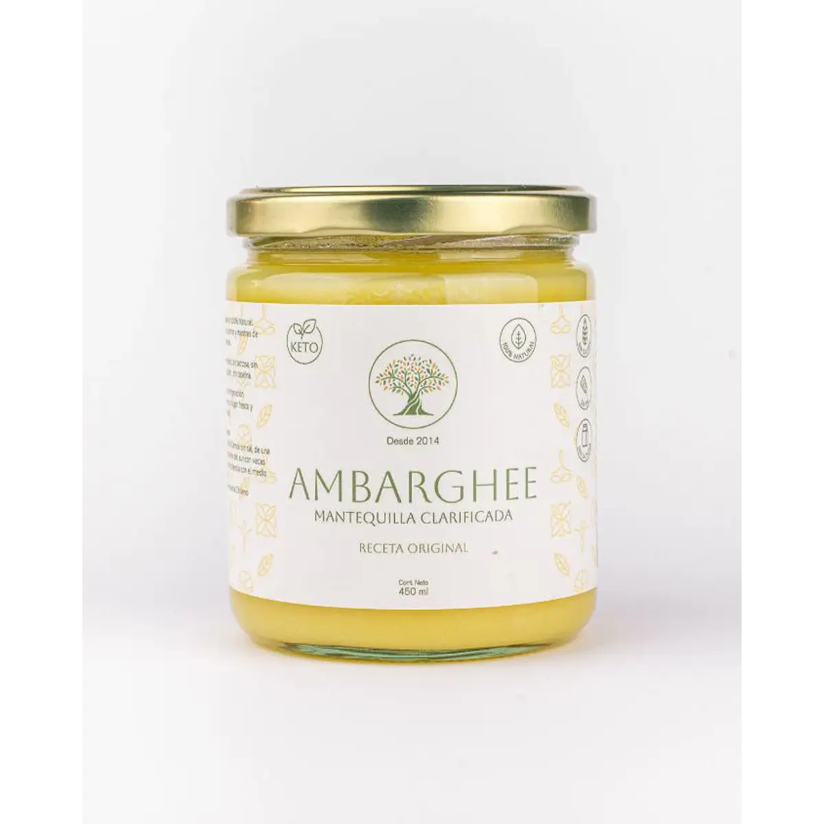 Ambar Ghee Mantequilla clarificada 450 ml.