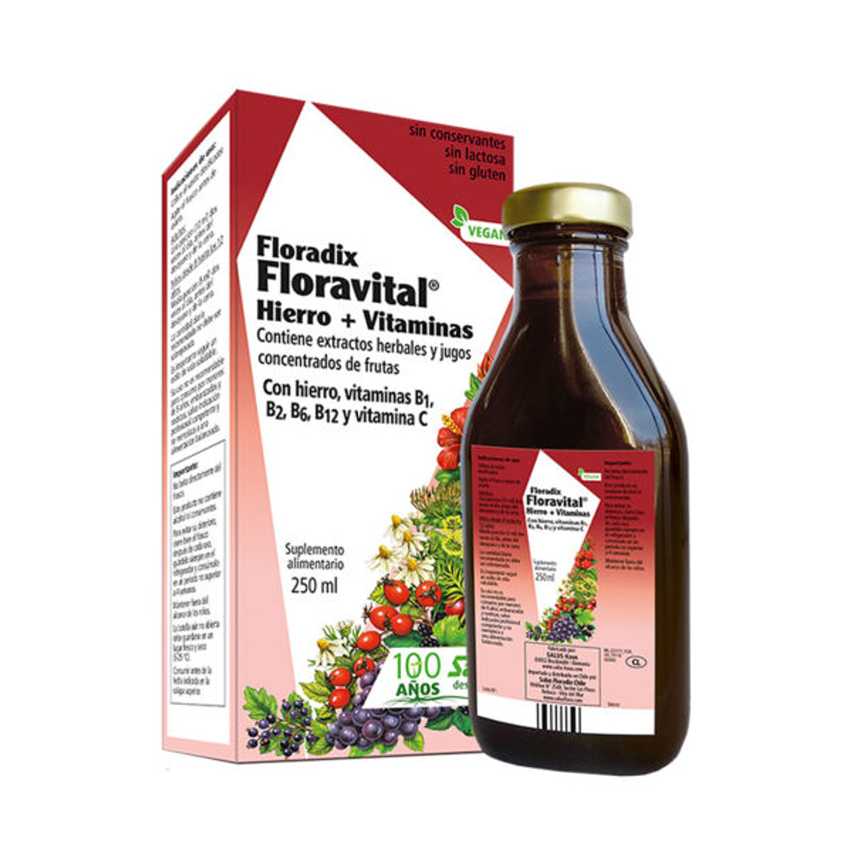Floravital Hierro + Vitaminas 250 ml.