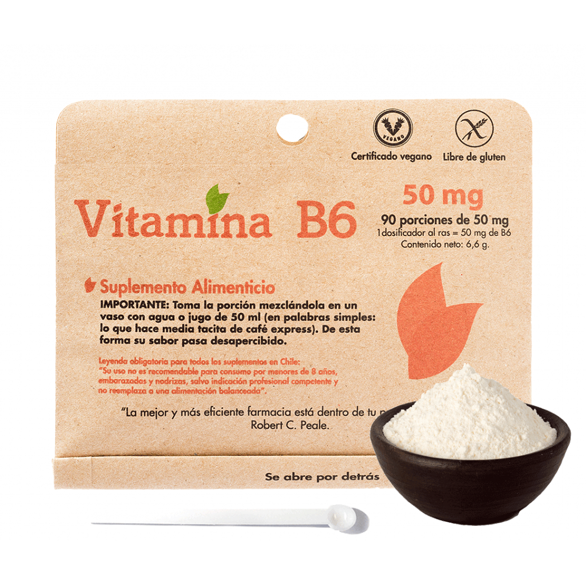 Vitamina B6 en polvo 90 porciones
