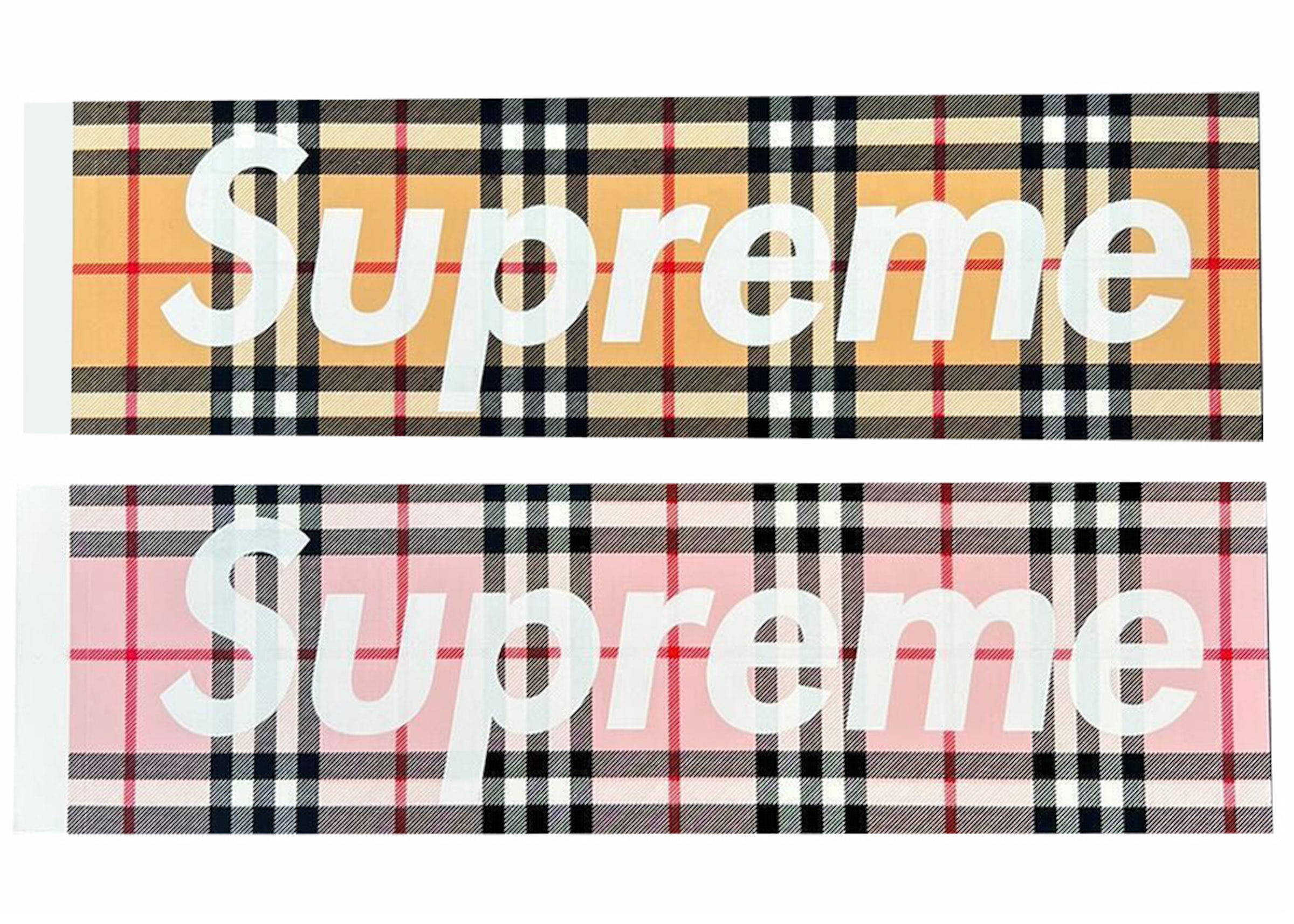 Set de Stickers Burberry - Supreme / Burberry
