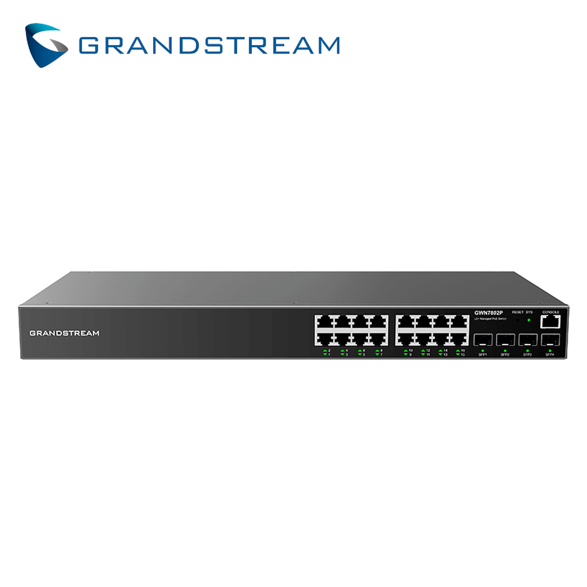 GRANDSTREAM GWN7802P - SWITCH ADMIN L2+ 16-1000 POE+ 240W 4-