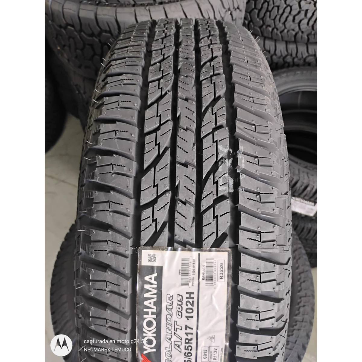 NEUMATICO 225/65R17 102H YOKOHAMA GEOLANDAR A/T G015