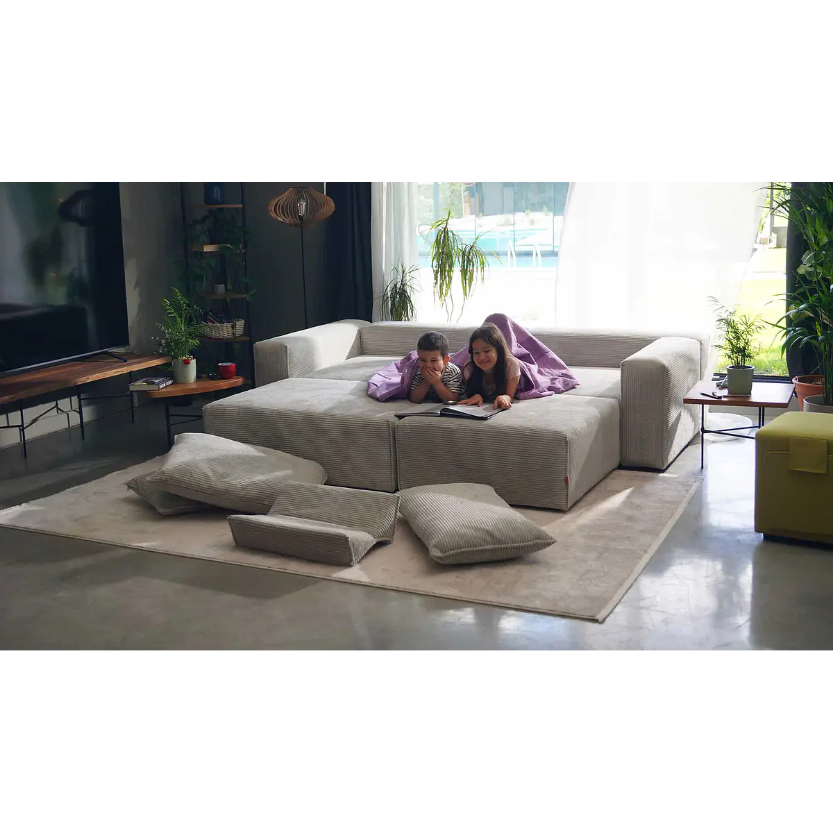 Sofá Modular Seccional 280x170 cm Cotelé | NG Home