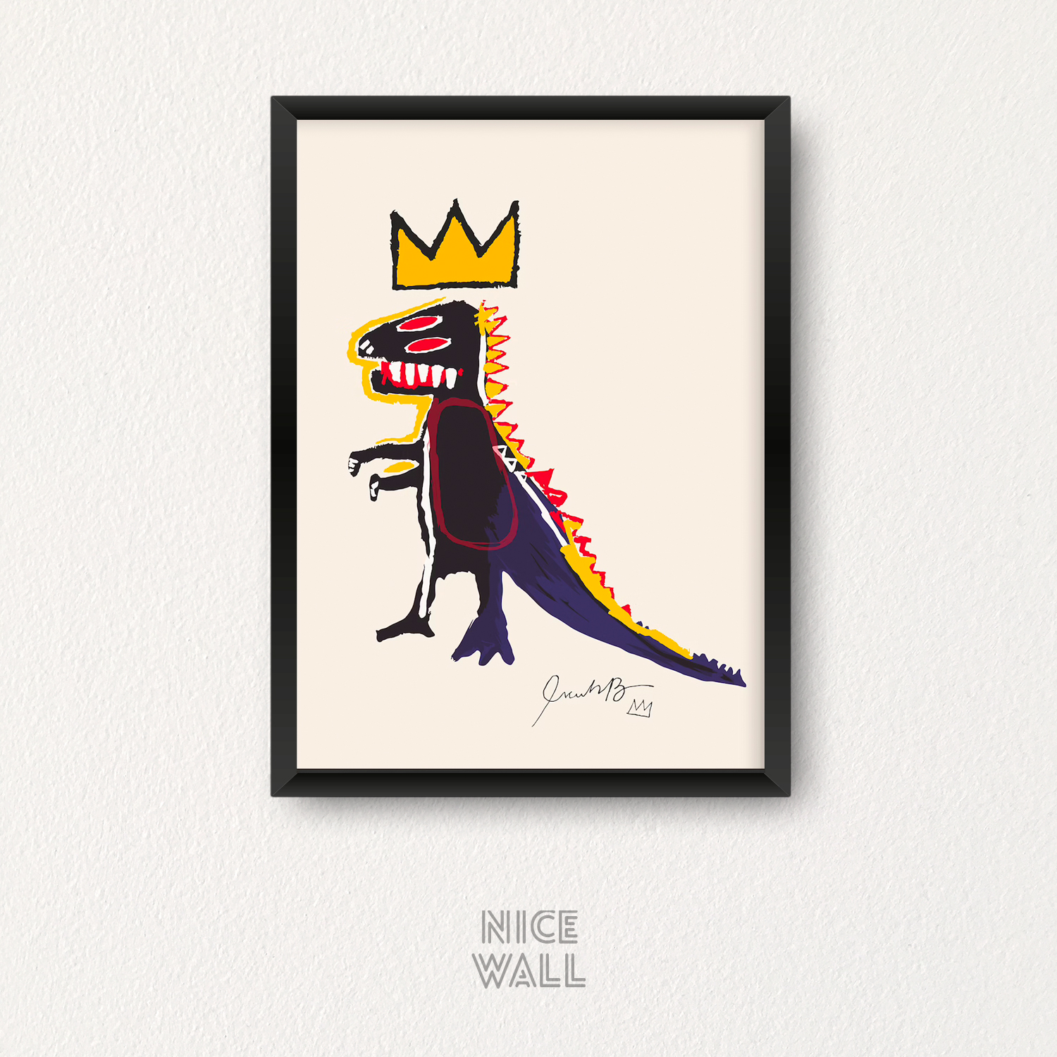 Cuadro Jean-Michel Basquiat Dinosaurio | NiceWall