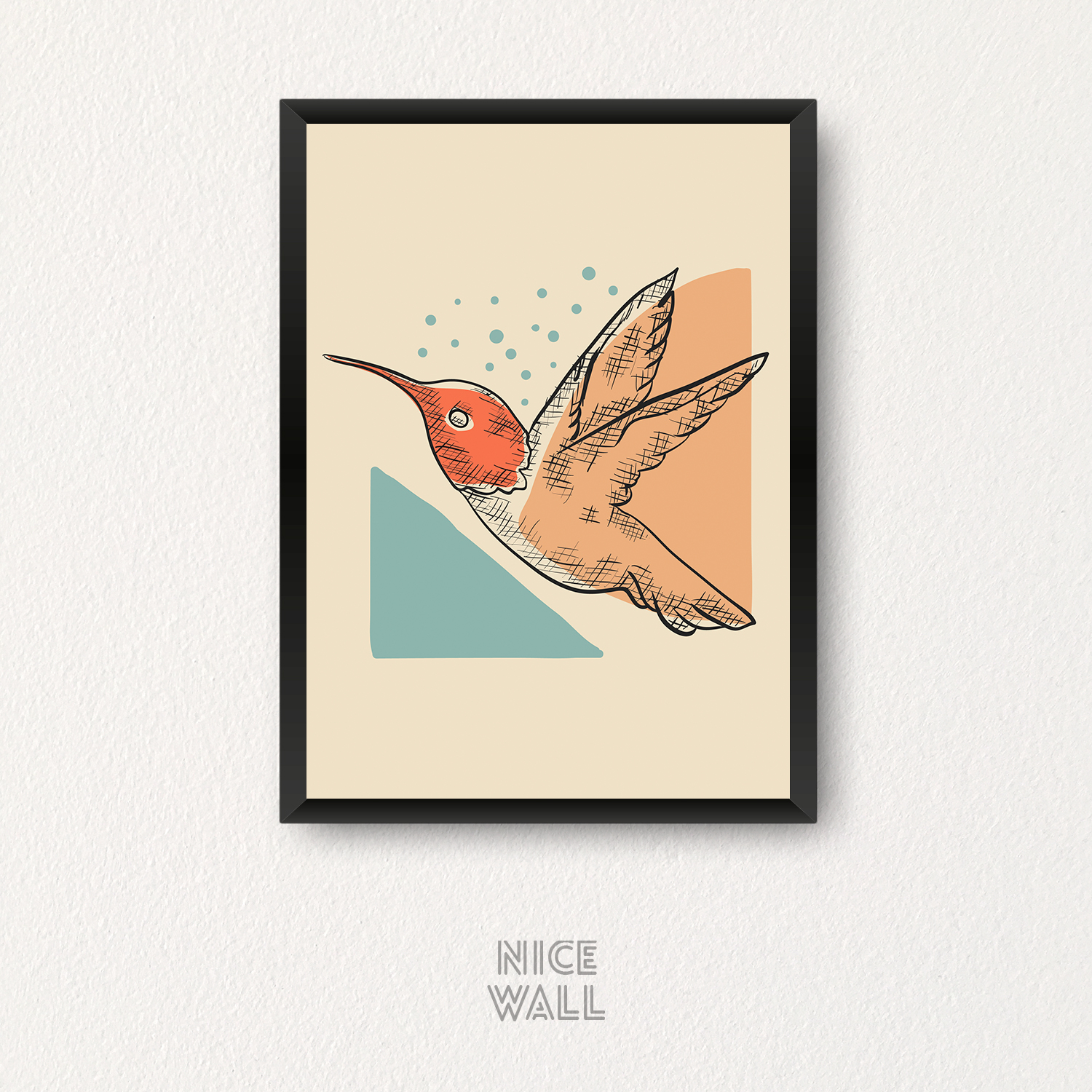 Cuadro Colibrí Ilustrado | NiceWall