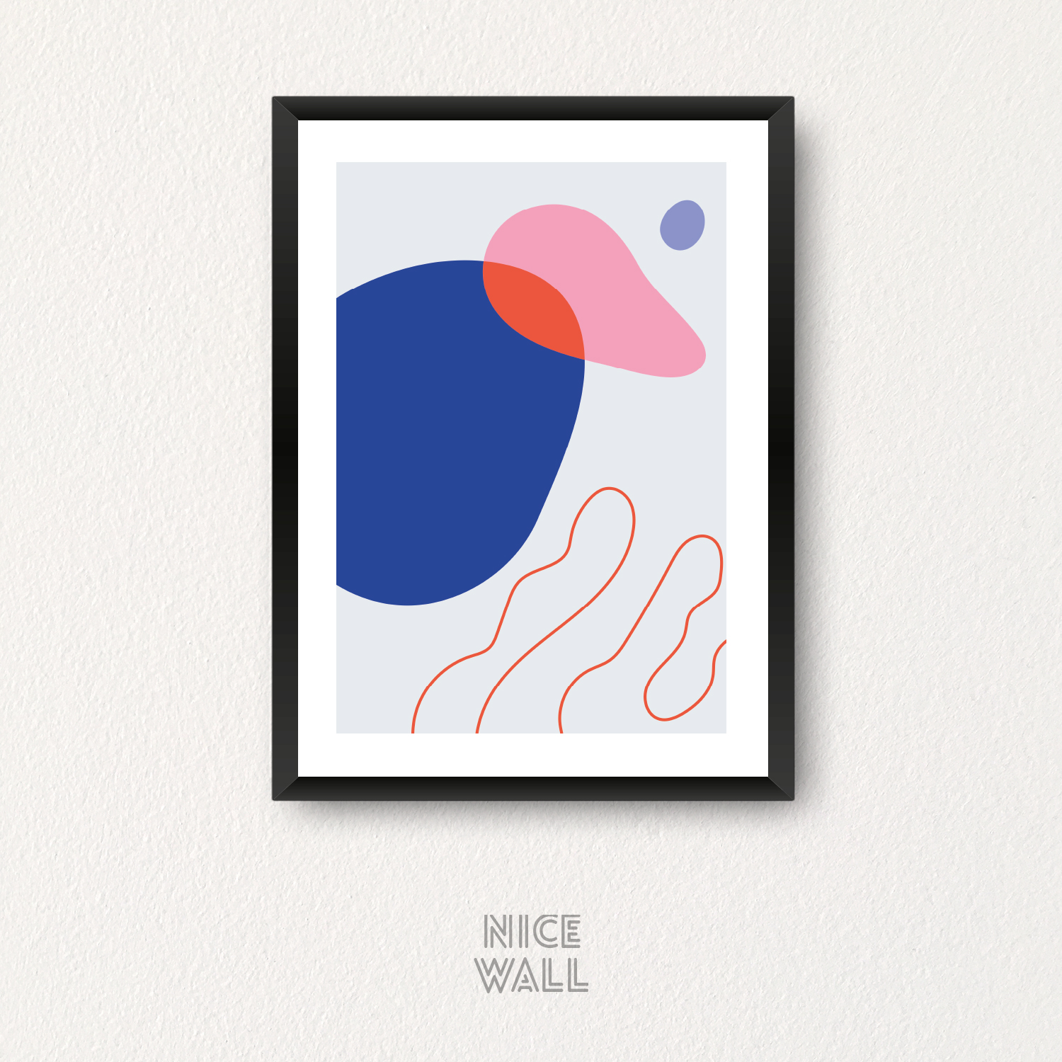 Cuadro Formas Abstractas Blanco | NiceWall