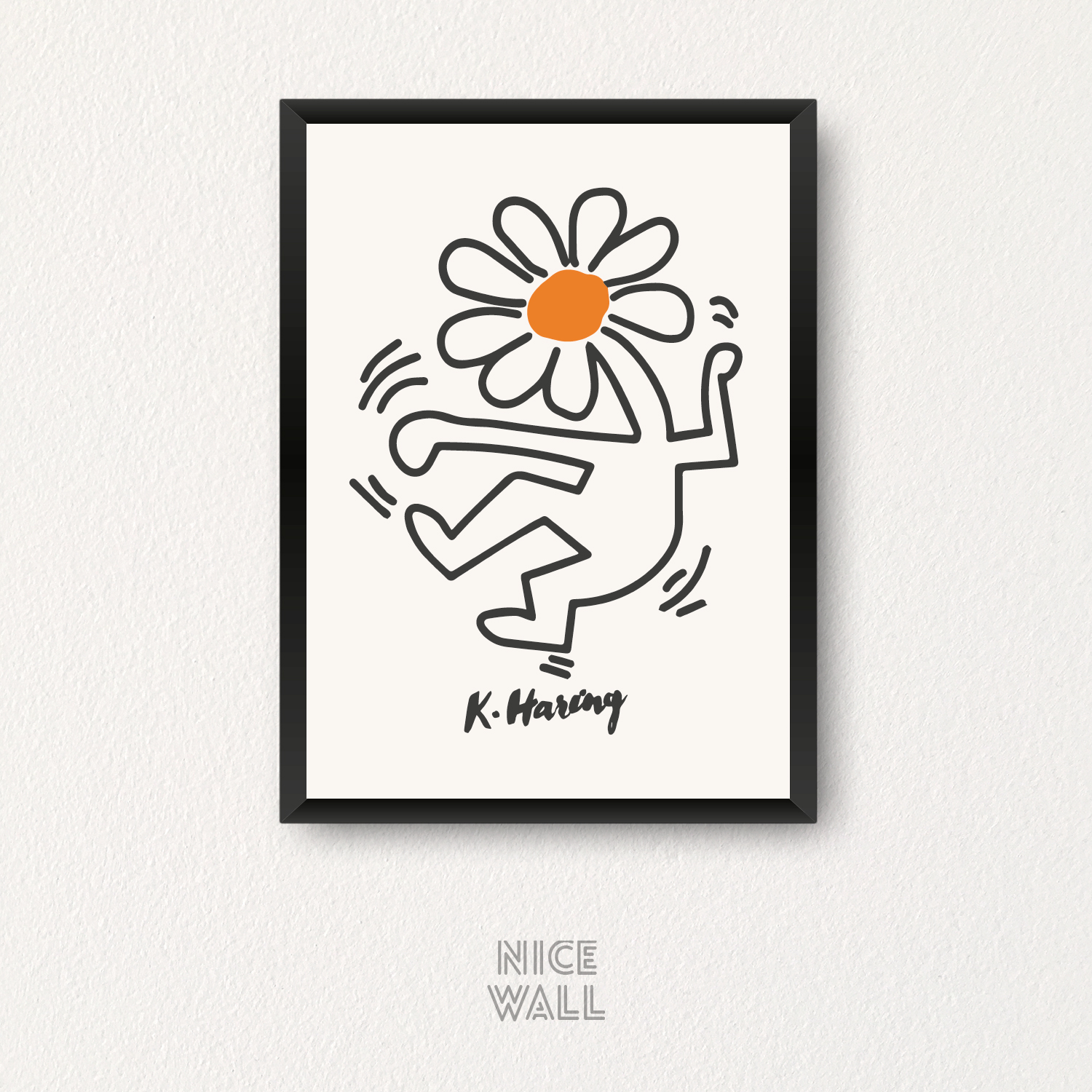 Cuadro Keith Haring Flor | NiceWall