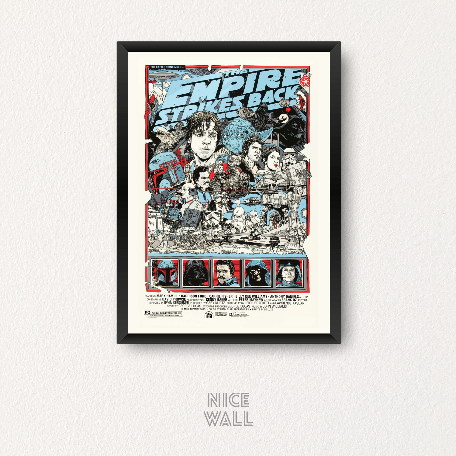 Cuadro El Imperio Contraataca Poster Ilustrado | NiceWall