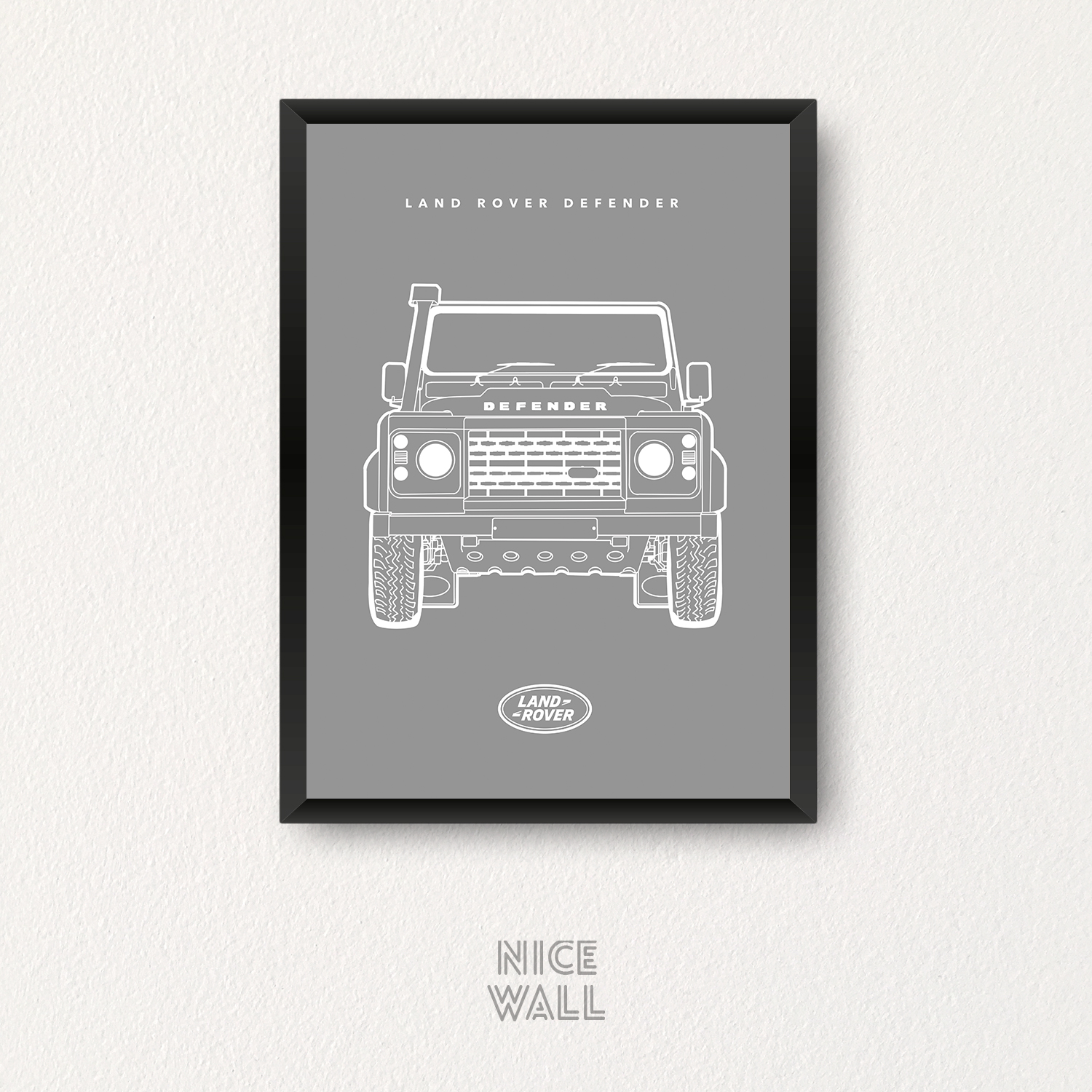 Cuadro Land Rover Defender Vector | NiceWall