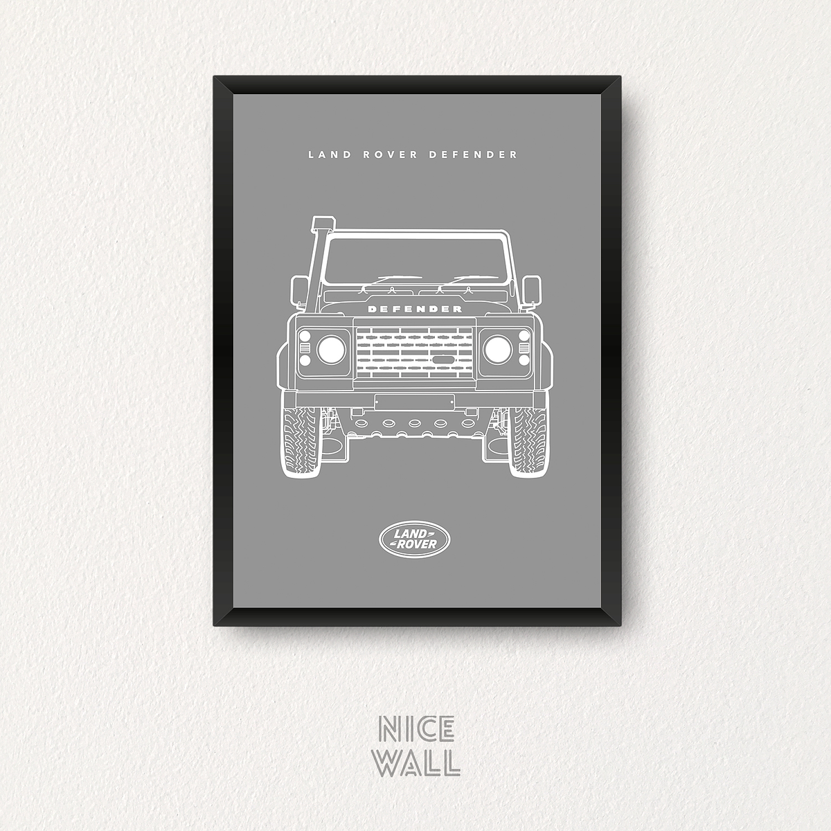 Cuadro Land Rover Defender Vector | NiceWall