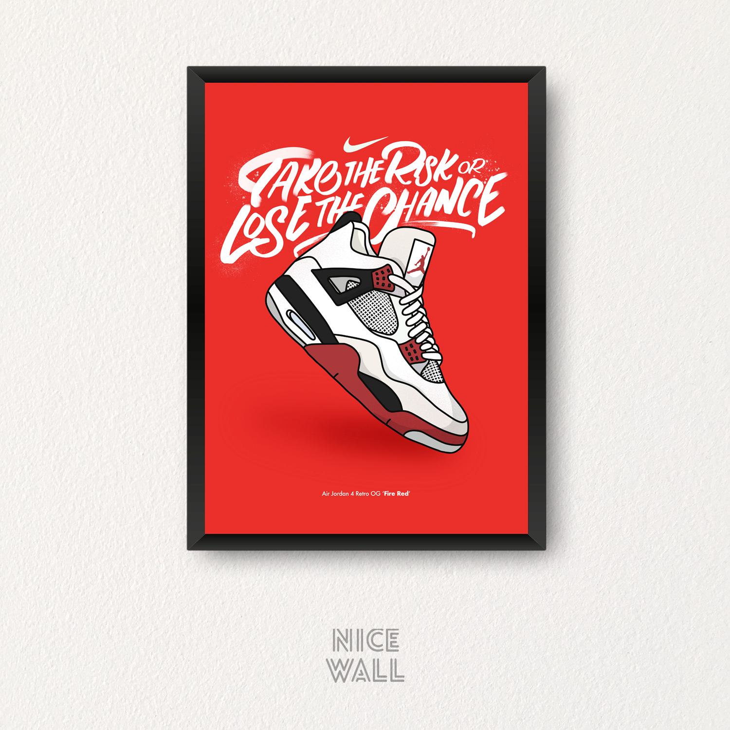 Cuadro Retro 4 Fire Red | NiceWall