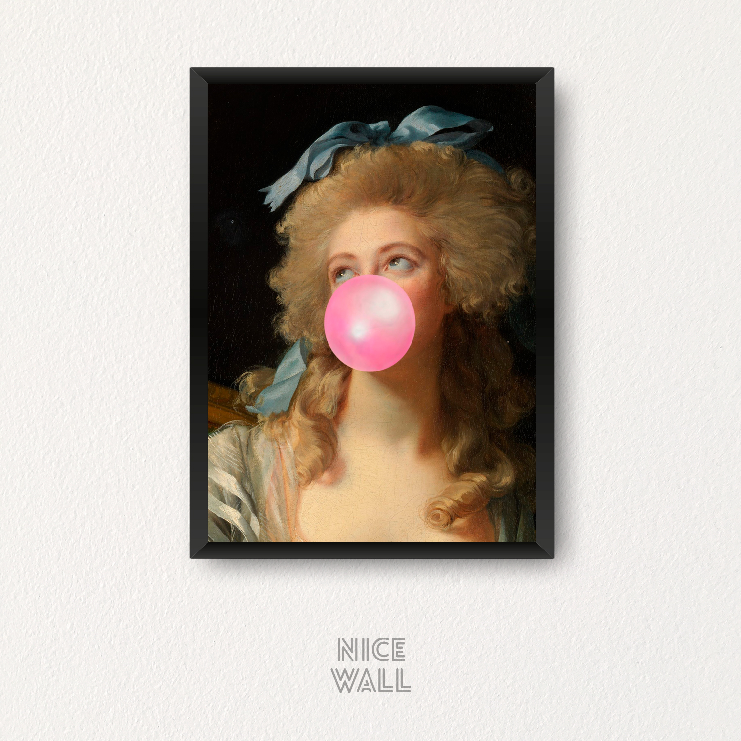 Cuadro Mujer Chicle | NiceWall
