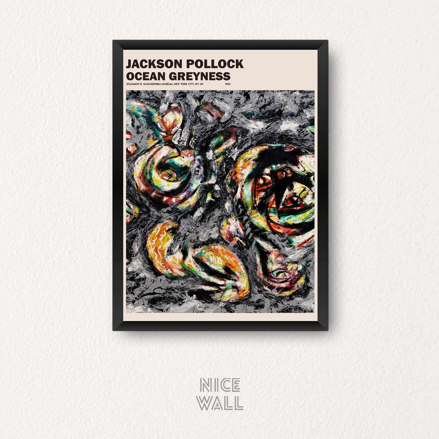 Jackson Pollock Ocean Greyness