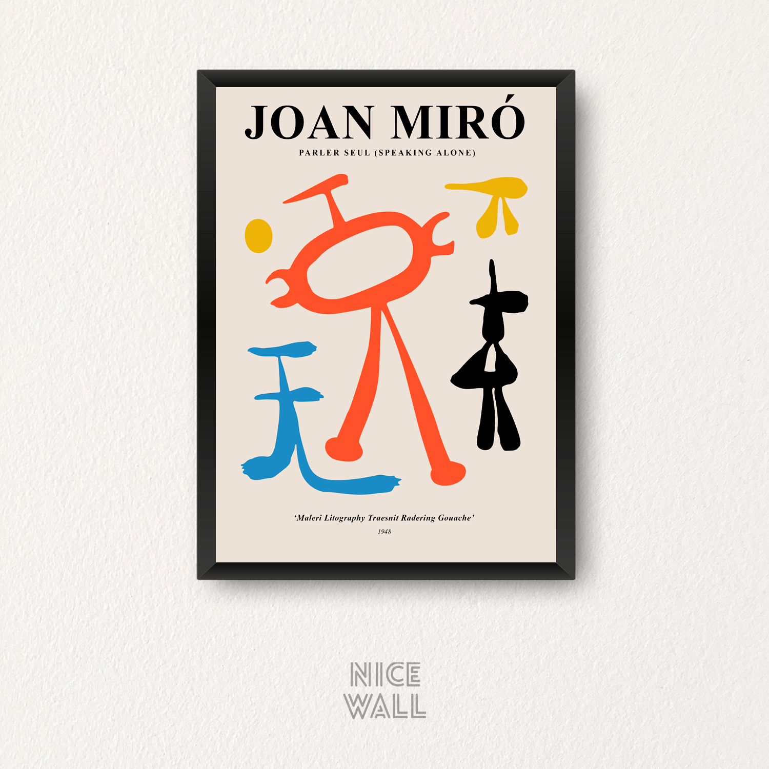 Cuadro Joan Miro Speaking Alone | NiceWall