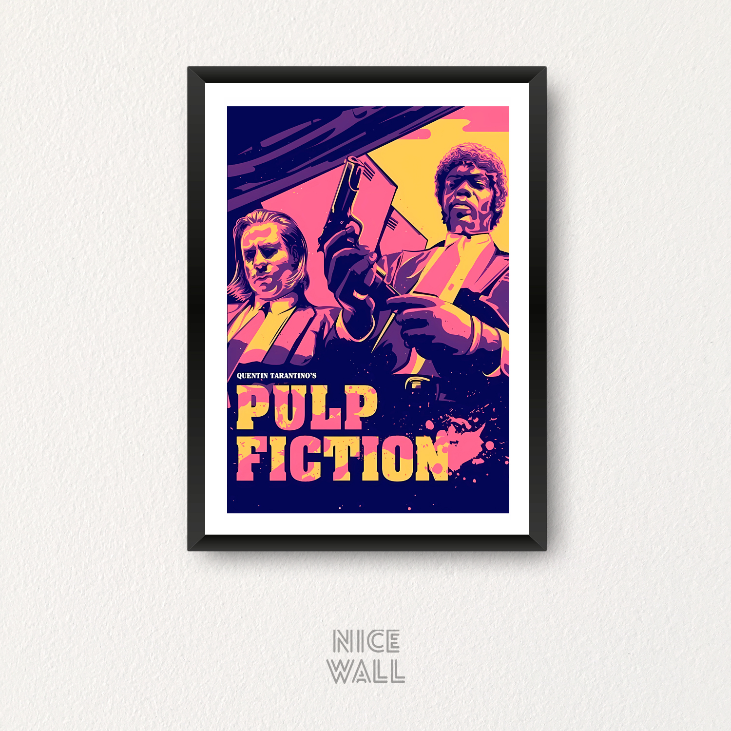 Cuadro Pulp Fiction Stencil | NiceWall