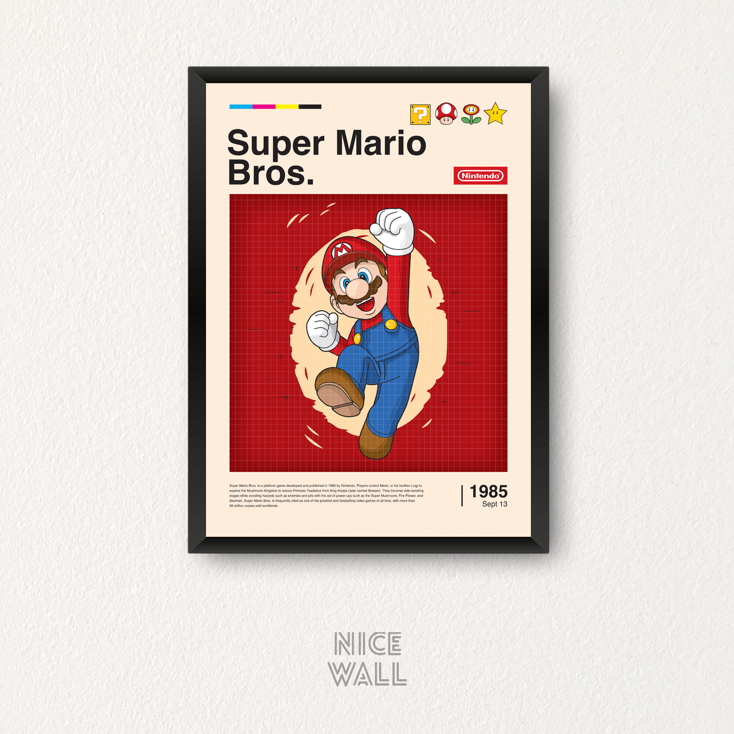 Cuadro Poster Super Mario Bros | NiceWall