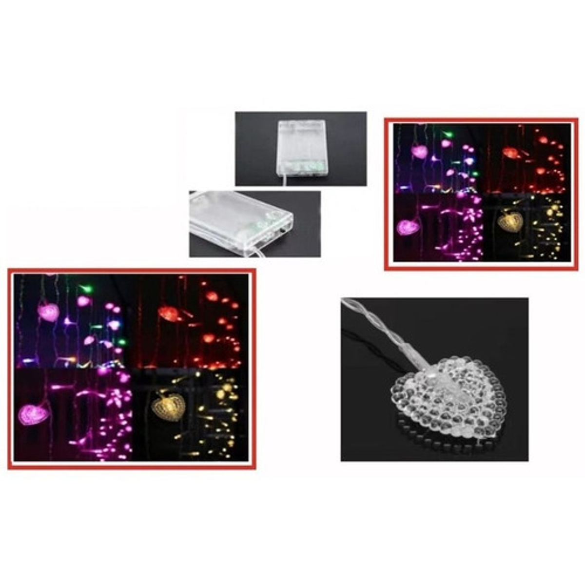 Luces Led Con Hermosos Diseños Para Navidad A Pilas | PCZ MARKET