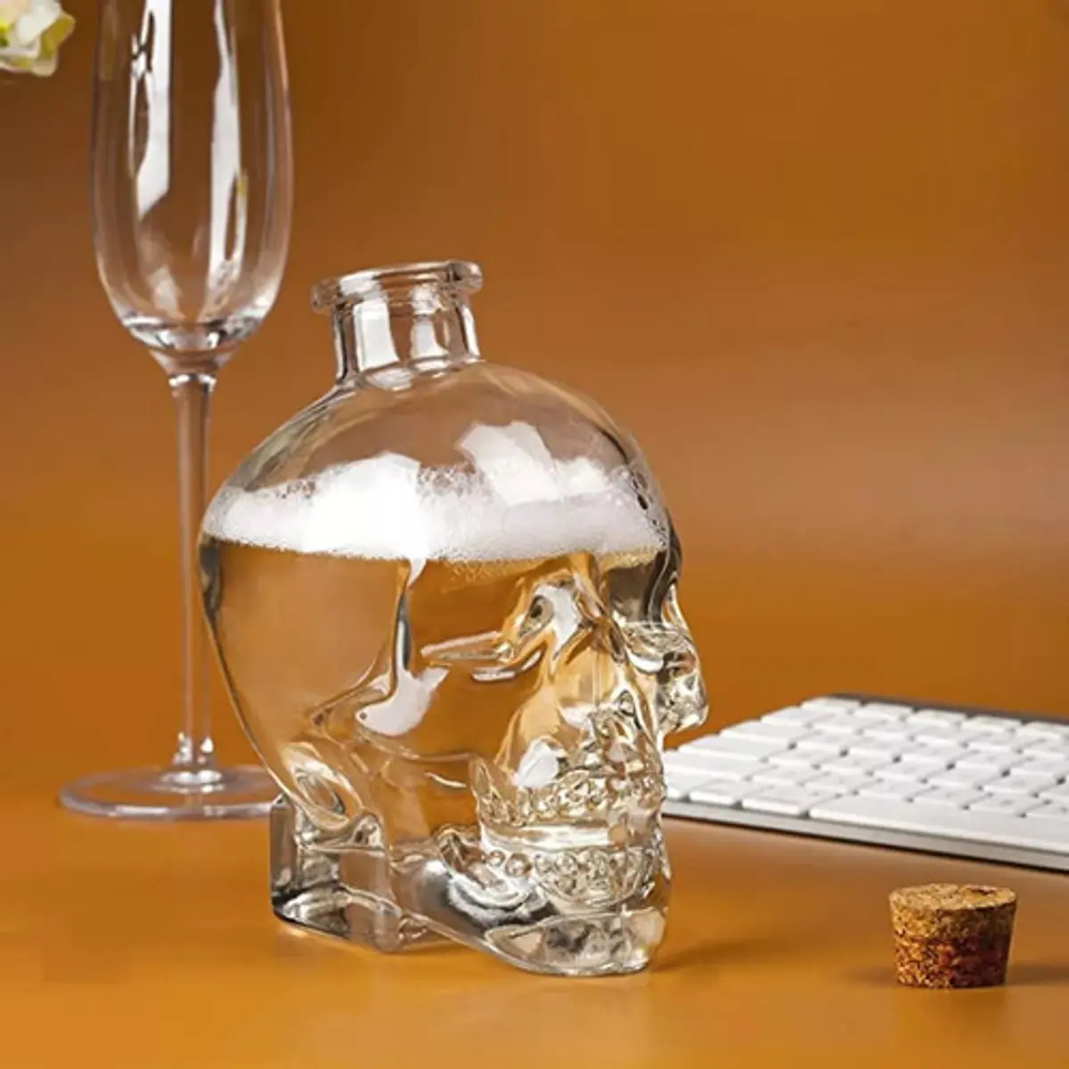 Botella Calavera Vidrio Craneo Vodka Whisky 750 Ml | PCZ MARKET