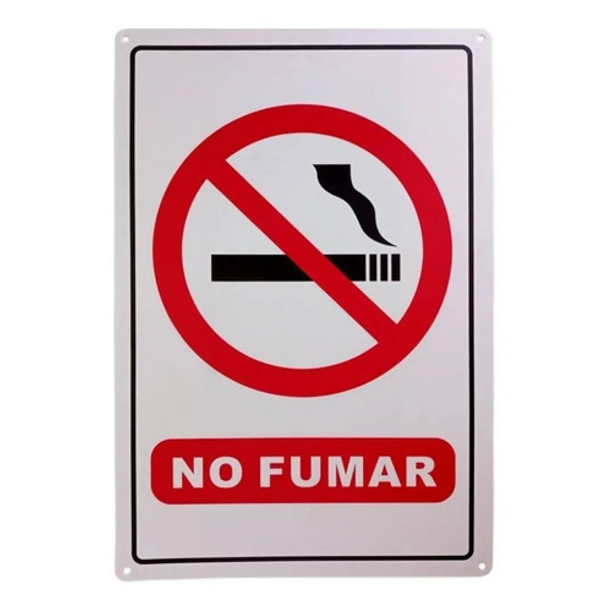 Señaletica Cartel Adhesivo Prohibido Fumar 20x30cm | PCZ MARKET