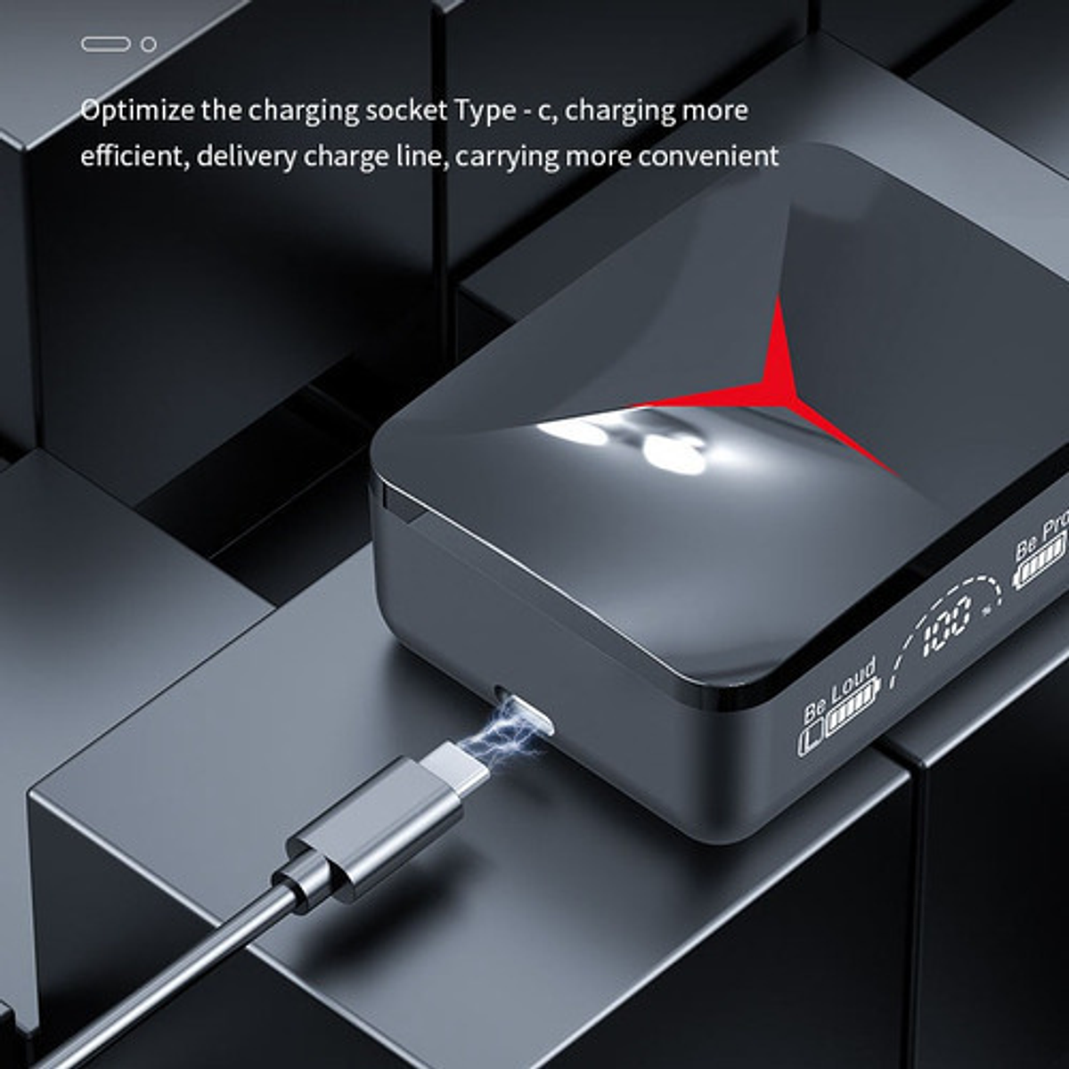 Audifonos Inalambricos M90 Pro Tws Bluetooth 5.3 Color Ne... | PCZ MARKET