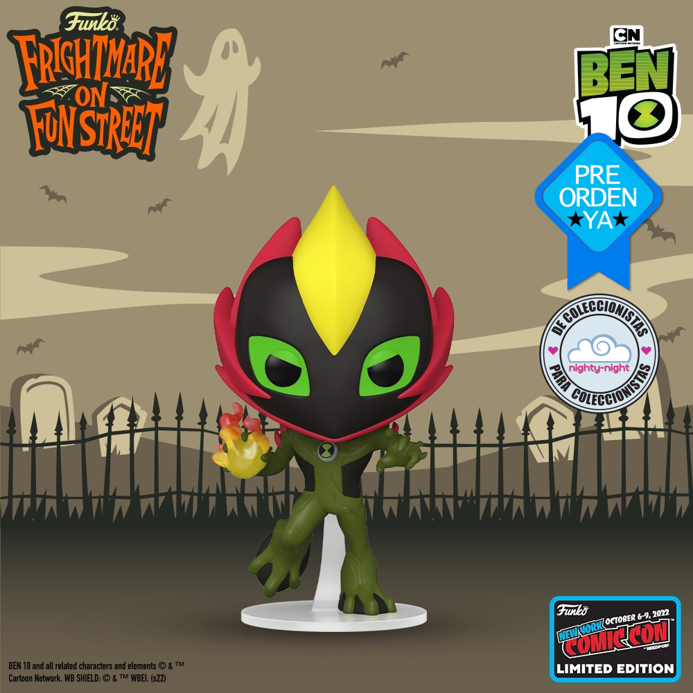 Funko Pop SWAMPFIRE 1202 BEN 10 Nighty-Night