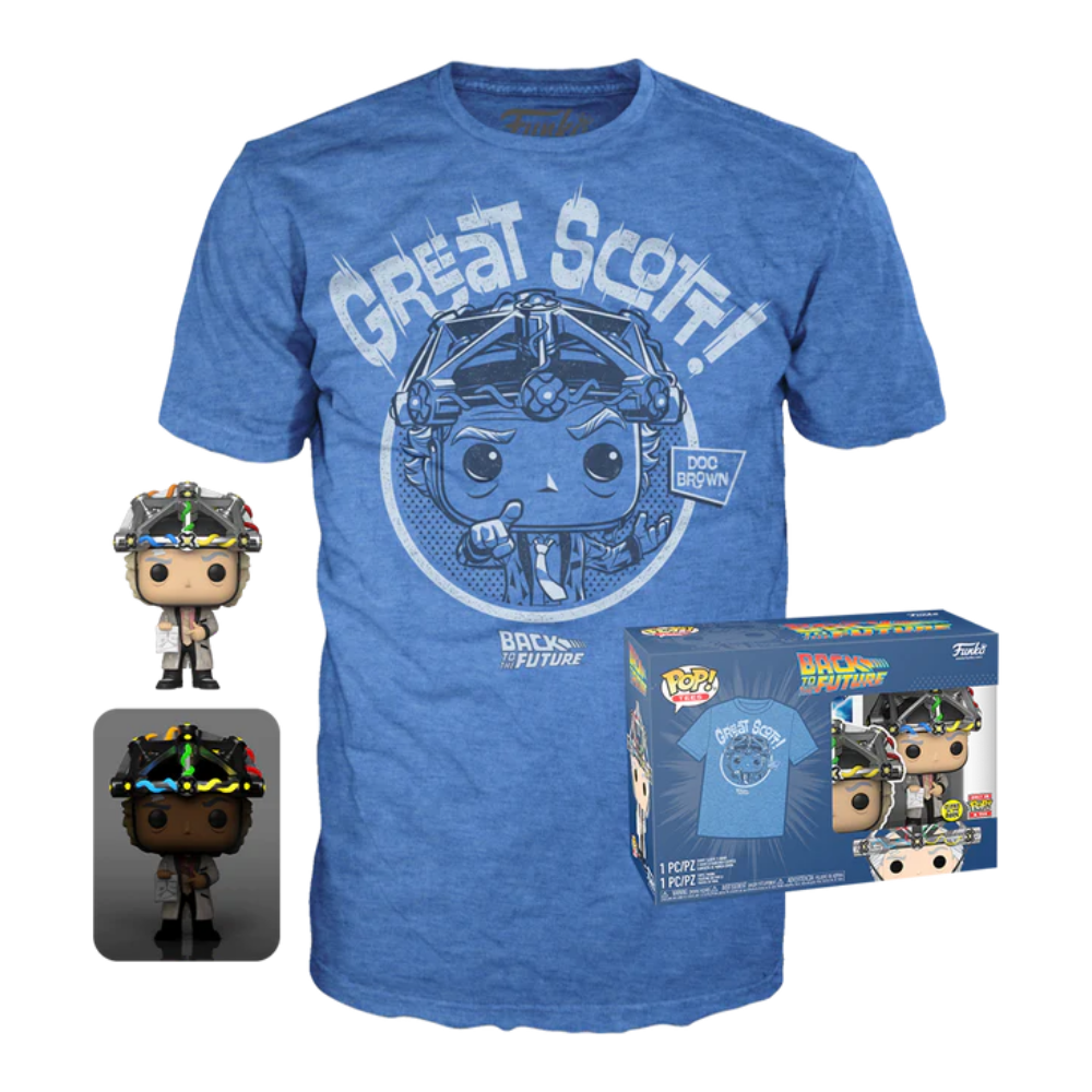 Funko Pop! And Tee GREAT SCOTT Emmett Brown | Nighty-Night