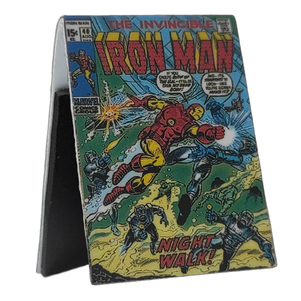 Separadores Magnéticos Para Libros IRON MAN COMIC COVER