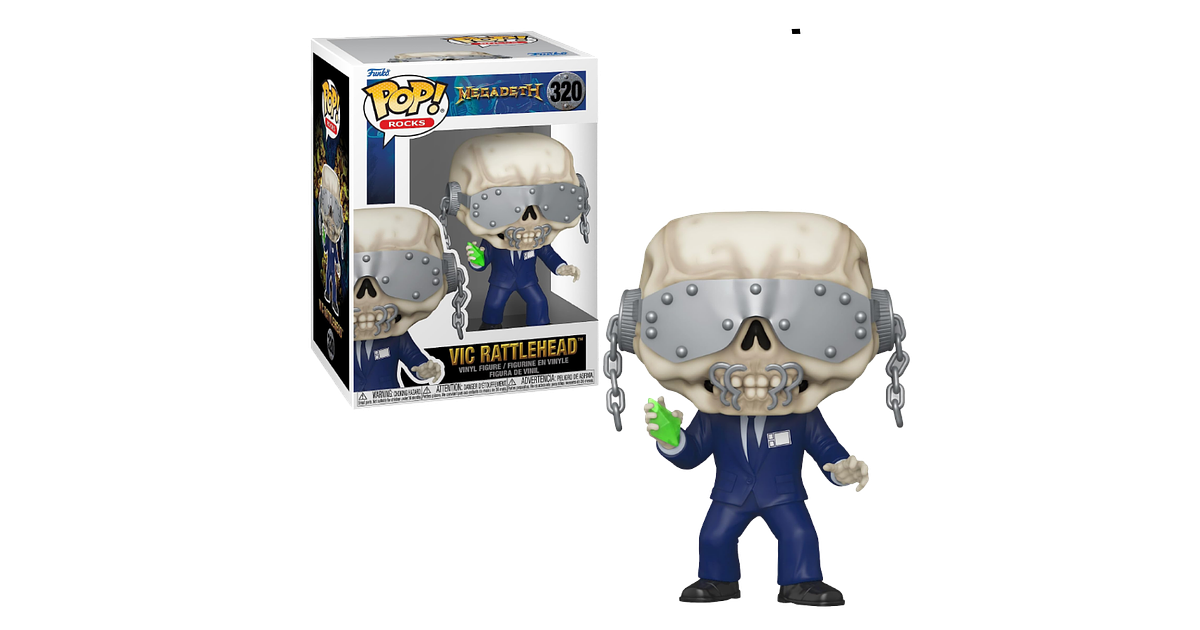 Funko Pop VIC RATTLEHEAD MEGADETH 320 | Nighty-Night