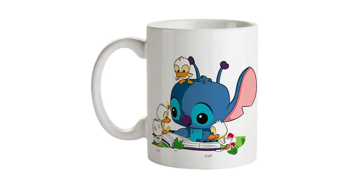 ☕ Mug STITCH Patito Feo Tipo Pop | Nighty-Night